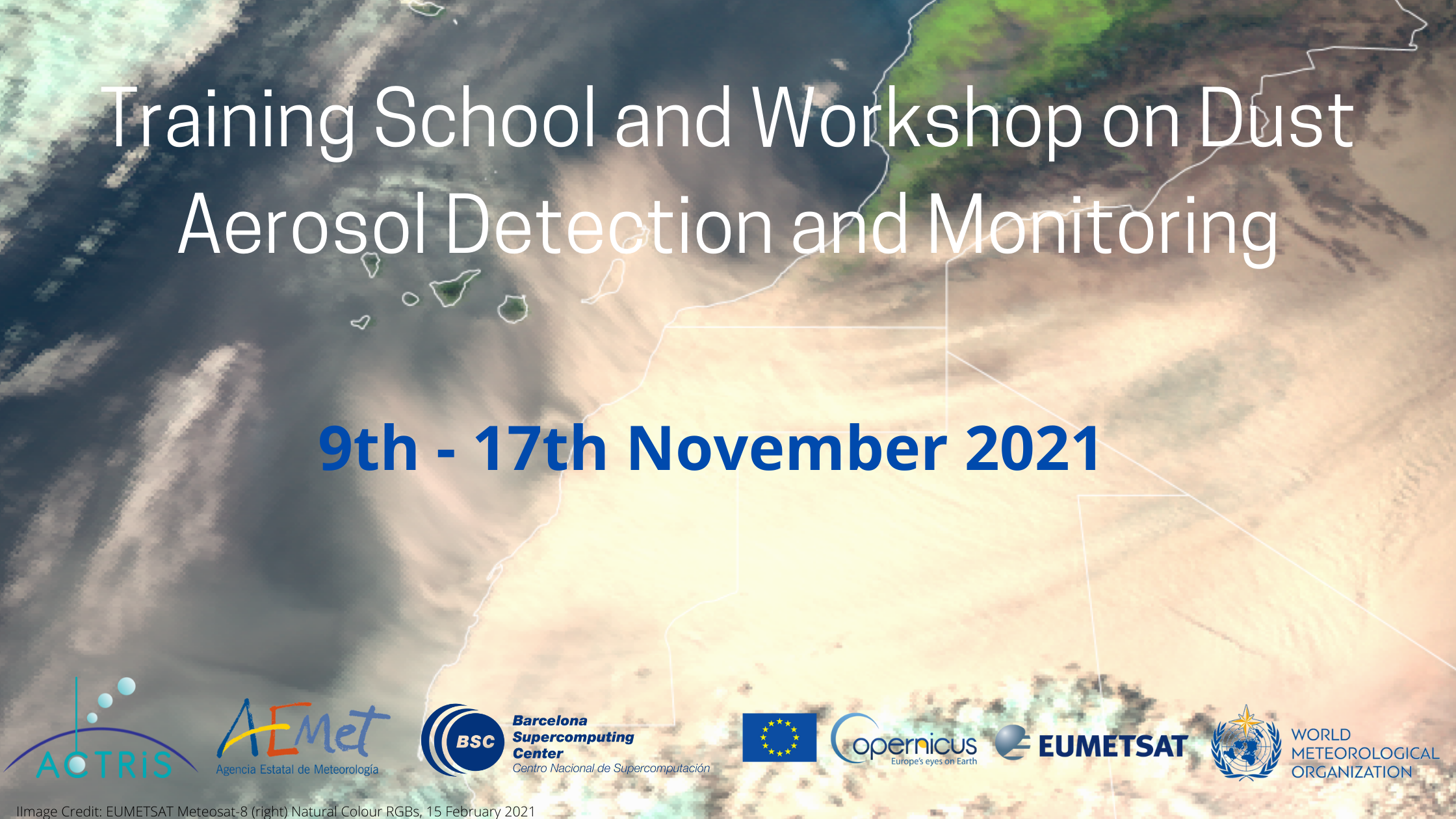 Course Training School And Workshop On Dust Aerosol Detection And